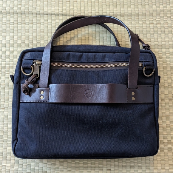 Filson | Bags | Filson Rugged Twill Compact Briefcase Navy Made In Usa ...